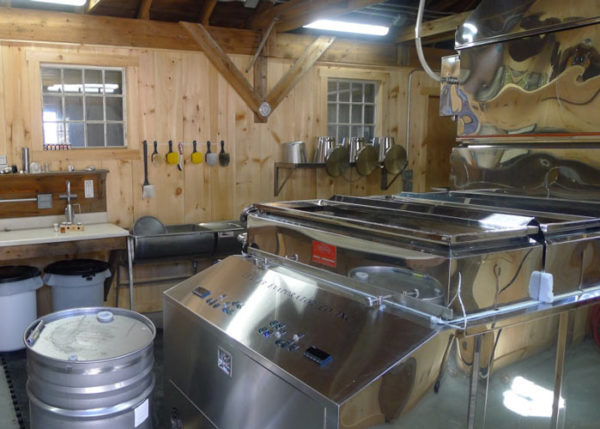 Sugar house inside - Ossipee Mountain Land Company